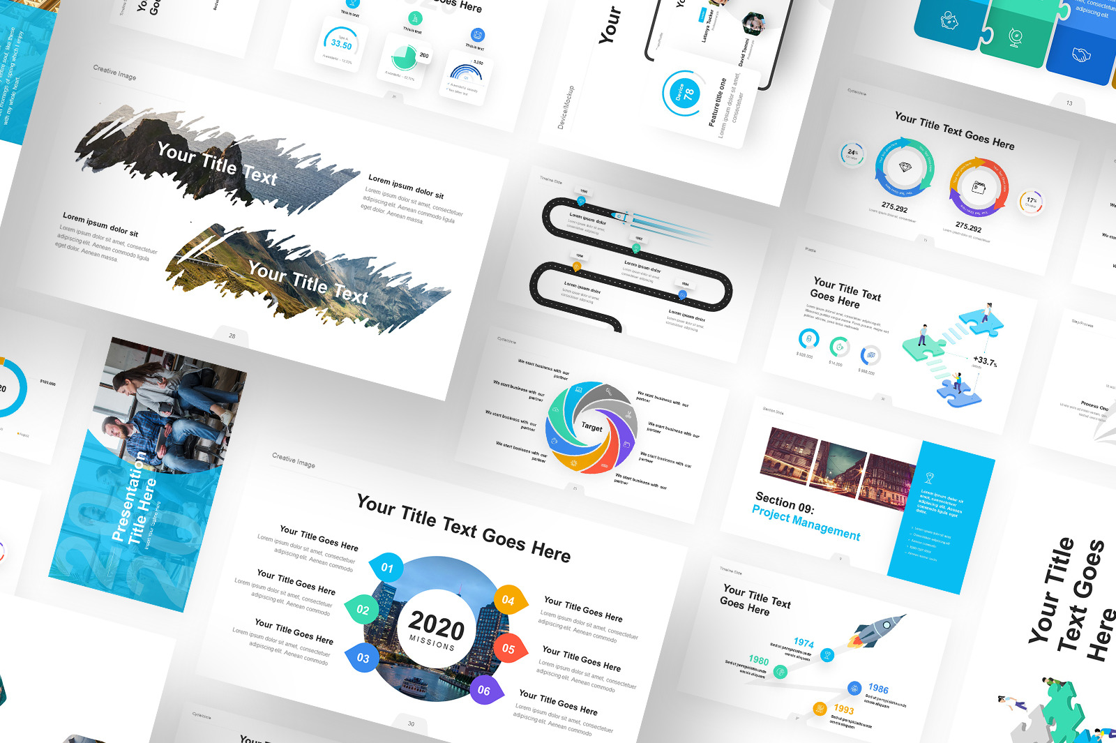 Vectory Infographic Asset Pack PowerPoint template