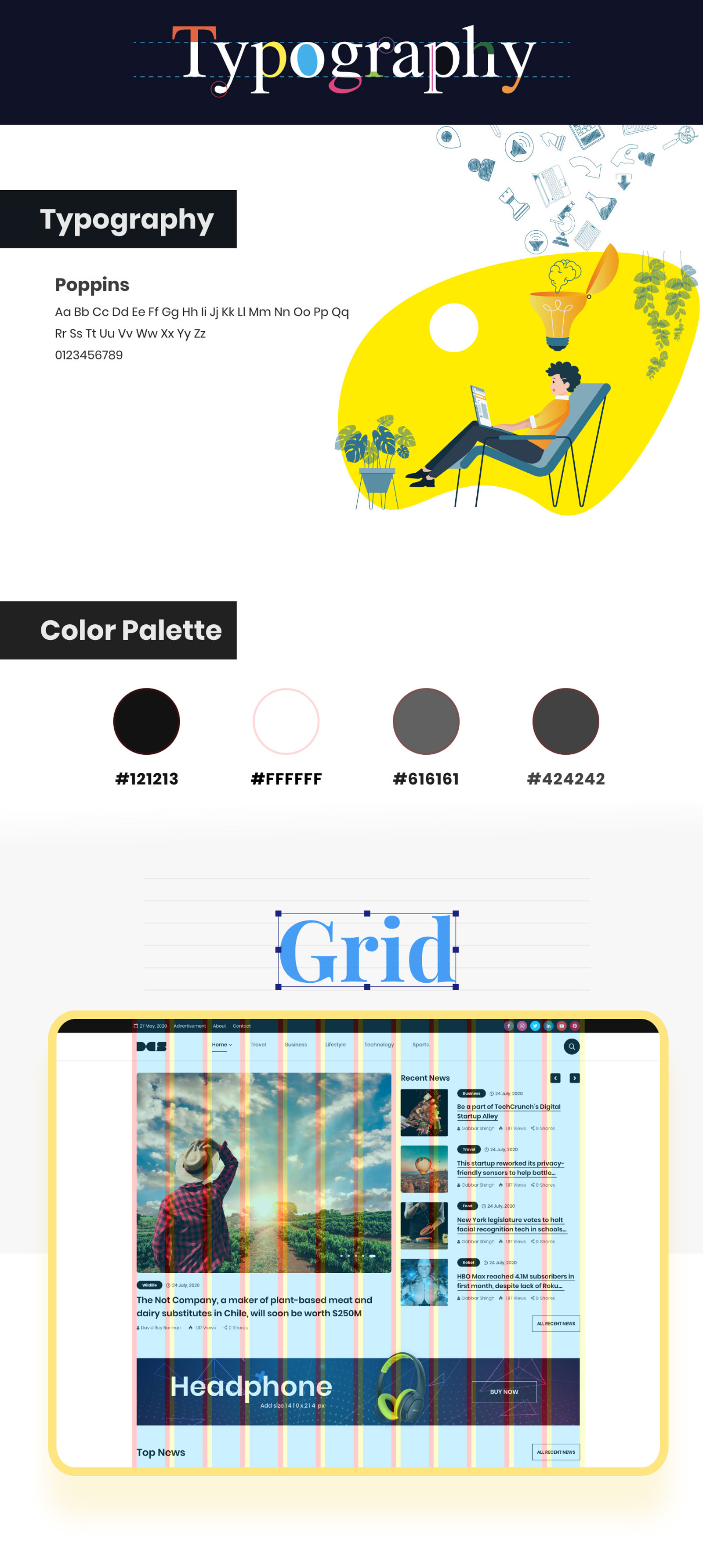 Dev Modern News Magazine Blog Website Template