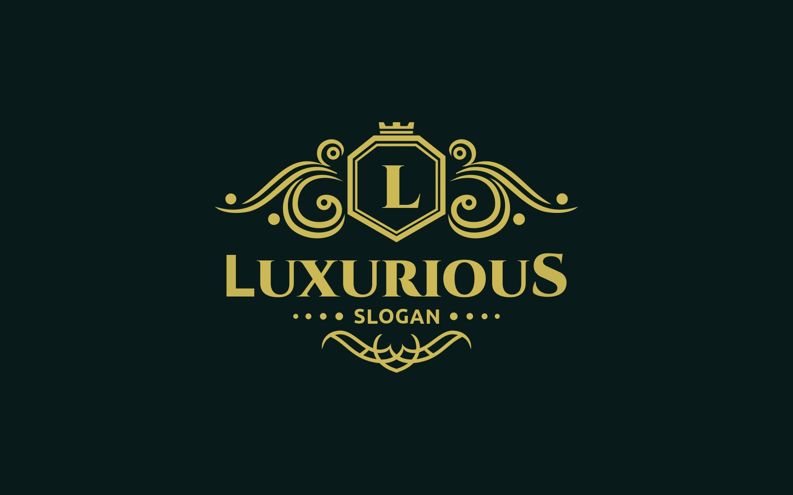 Luxurious Logo Template #121135 - TemplateMonster