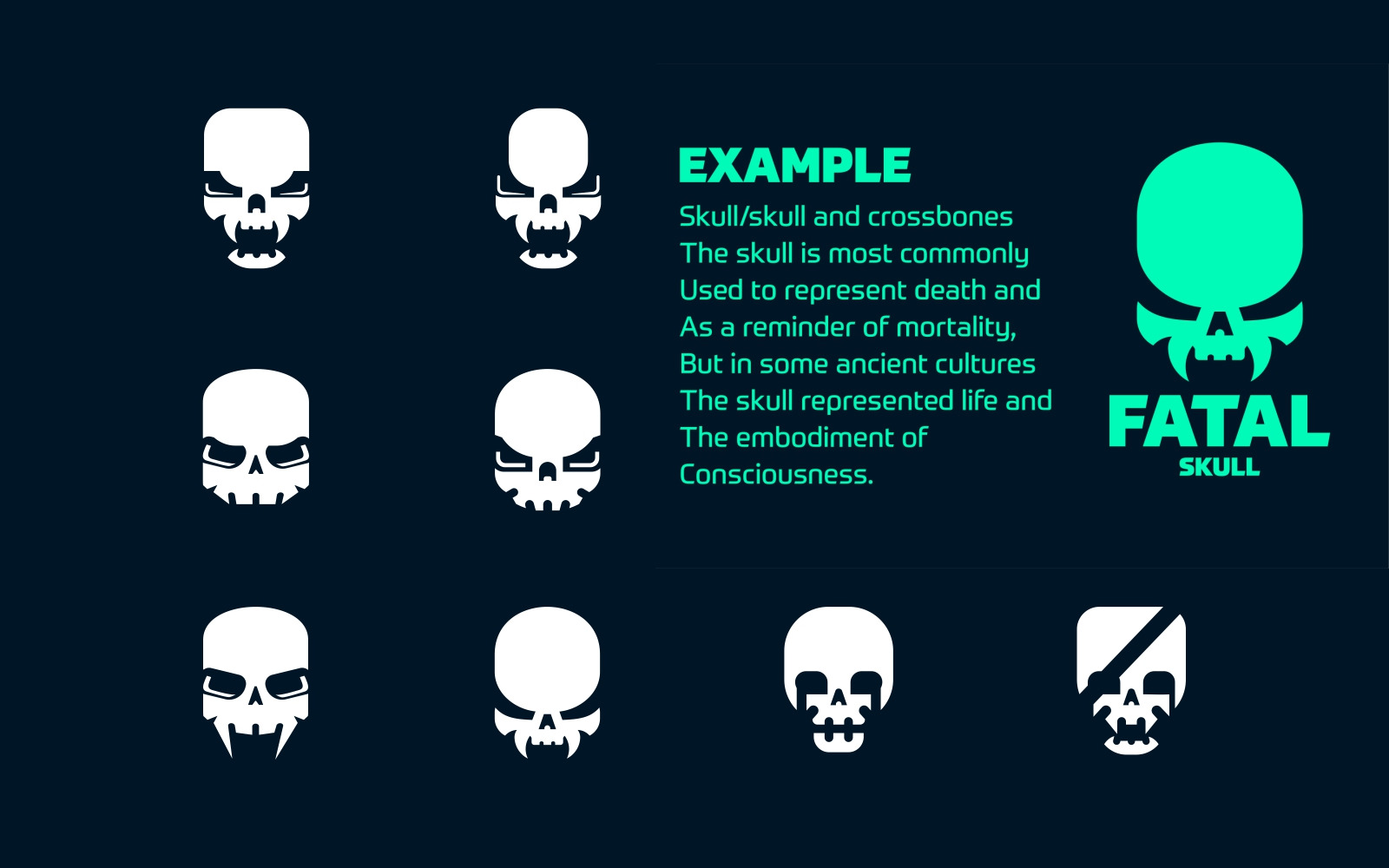 12 Unique Skull Marks Logo Template #121898 - TemplateMonster
