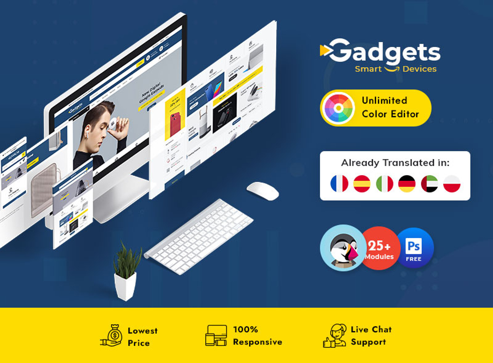 Gadgets Electronics - Multipurpose Responsive PrestaShop Theme