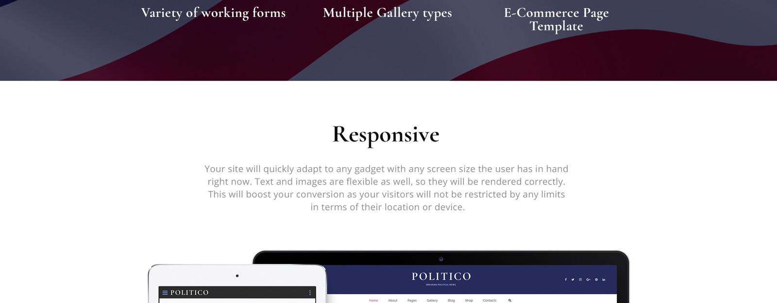 Politico - Political Magazine Multipage HTML5 Website Template