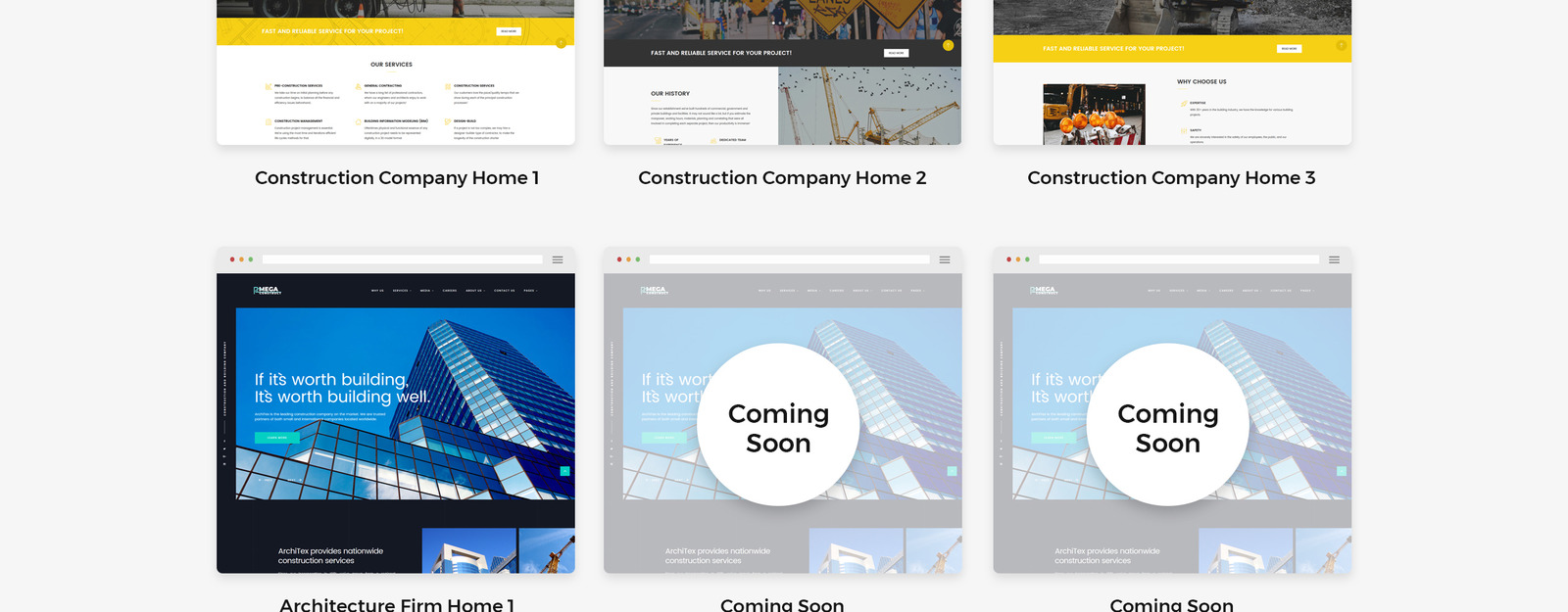 Mega Construct - Construction Company Multipage HTML5 Website Template