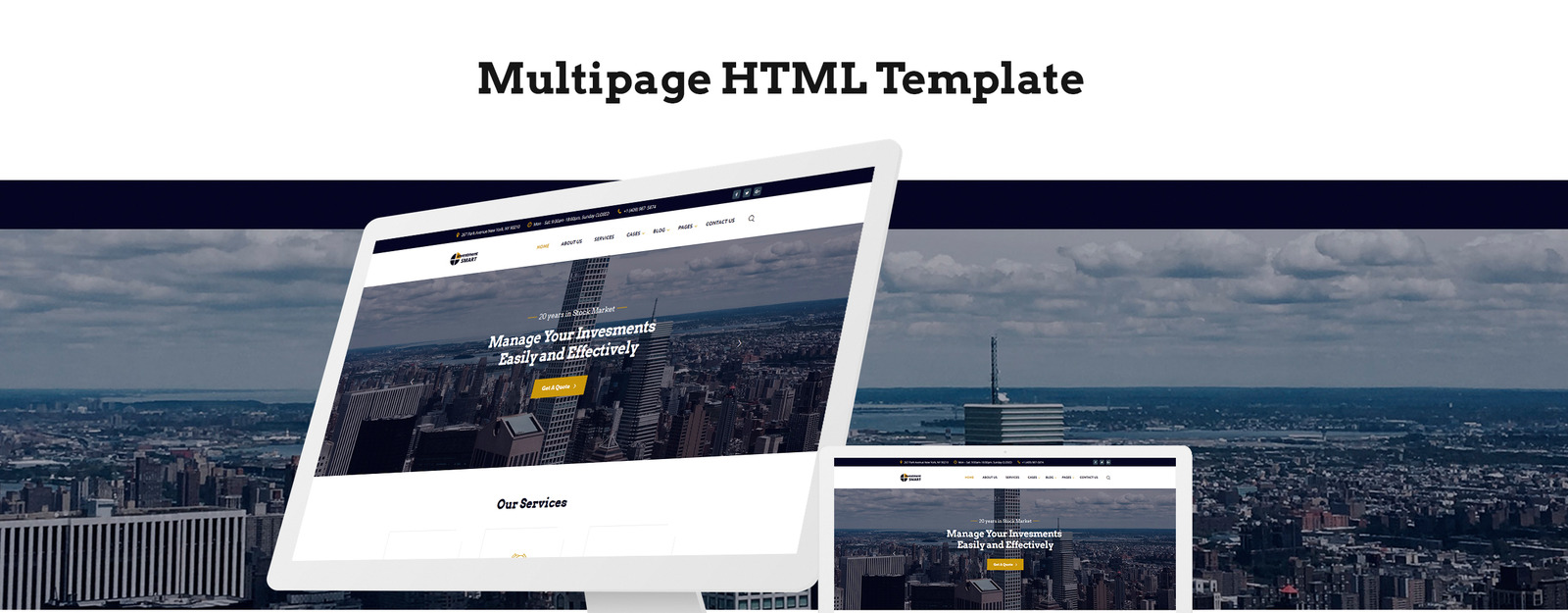 Investment Smart - Investment Management Company Website Template