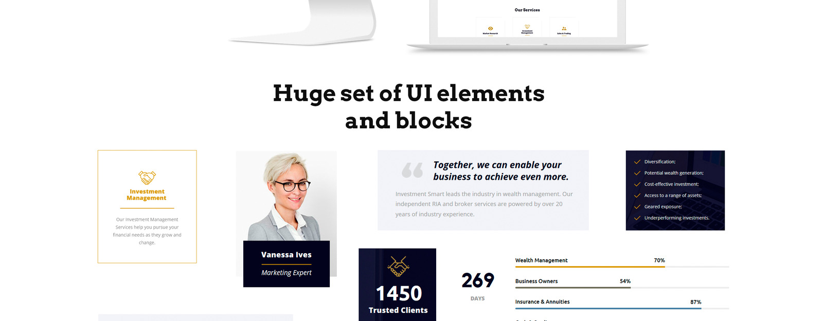 Investment Smart - Investment Management Company Website Template