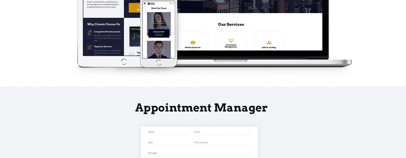 Investment Smart - Investment Management Company Website Template