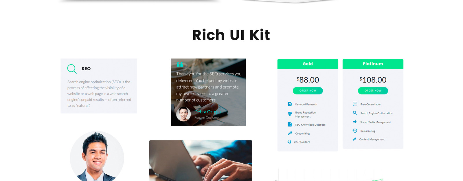 SEO Studio - Consulting HTML with Novi Builder Landing Page Template