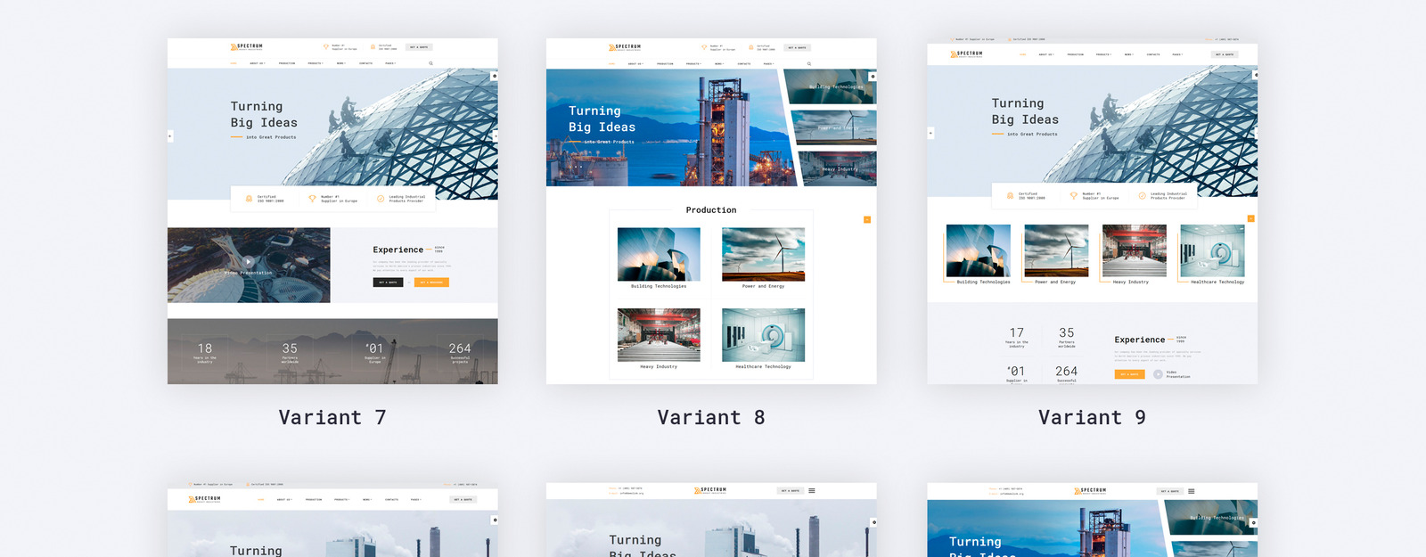 Spectrum - Construction Multipage HTML Website Template