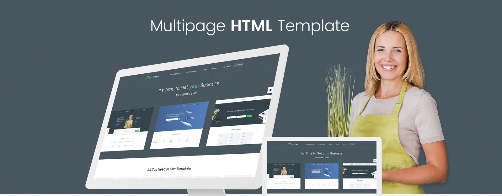 WorkPlace - Job Portal Multipage HTML5 Website Template