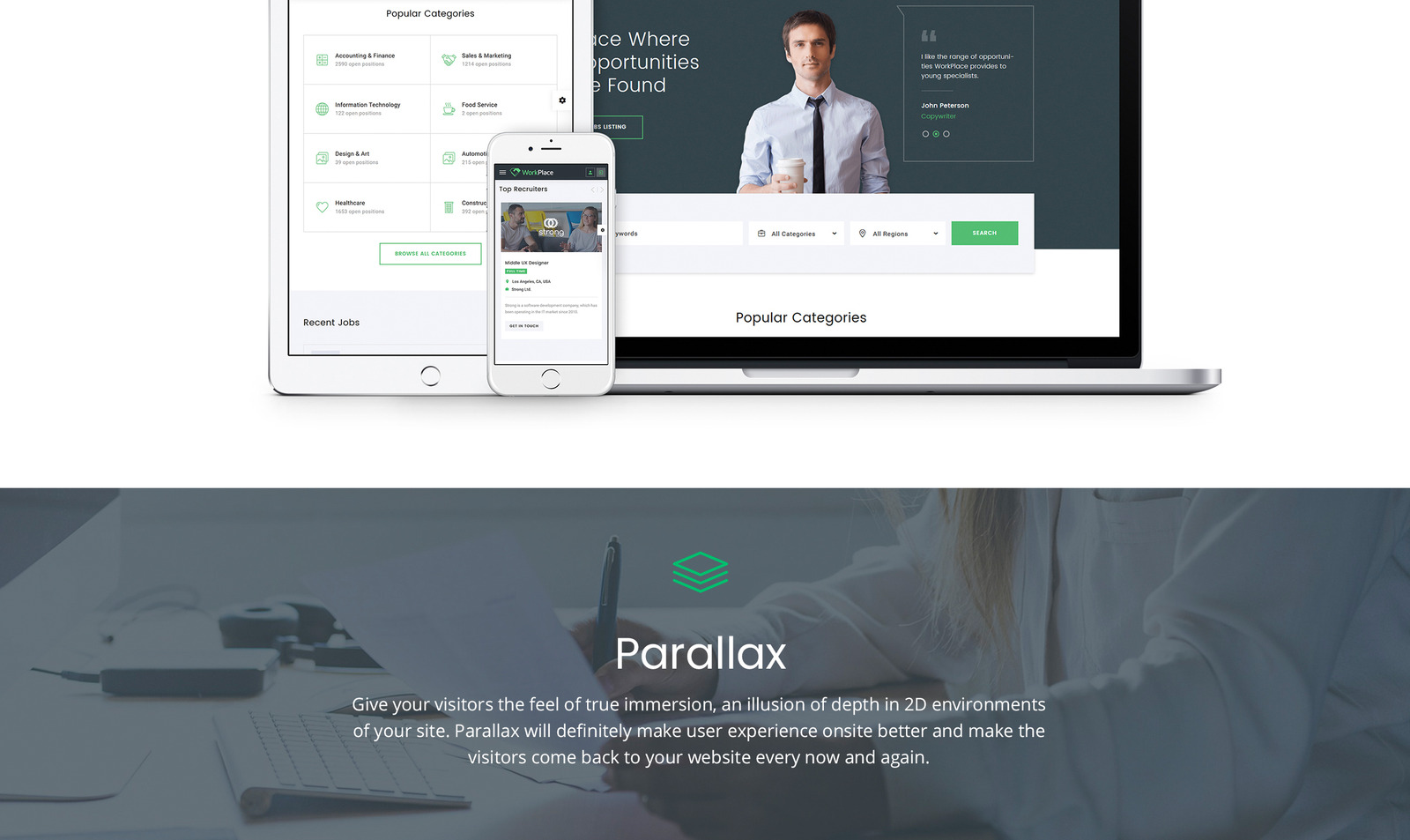 WorkPlace - Job Portal Multipage HTML5 Website Template