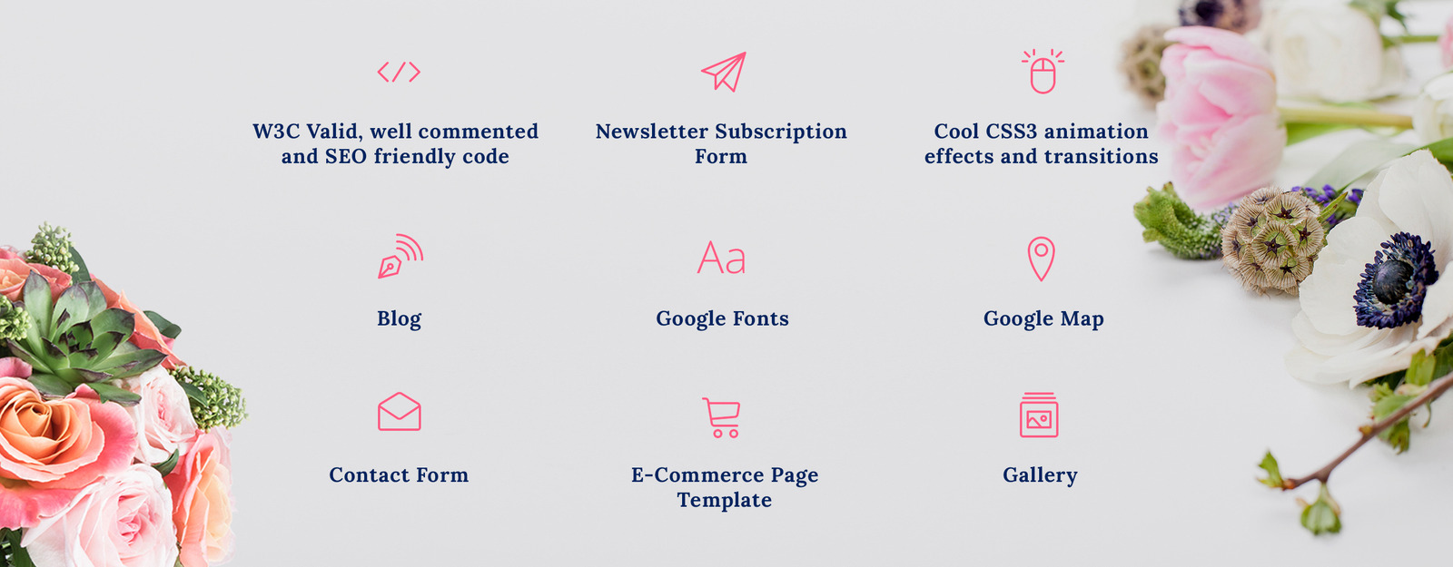 Flower Boutique Multipage HTML5 Website Template