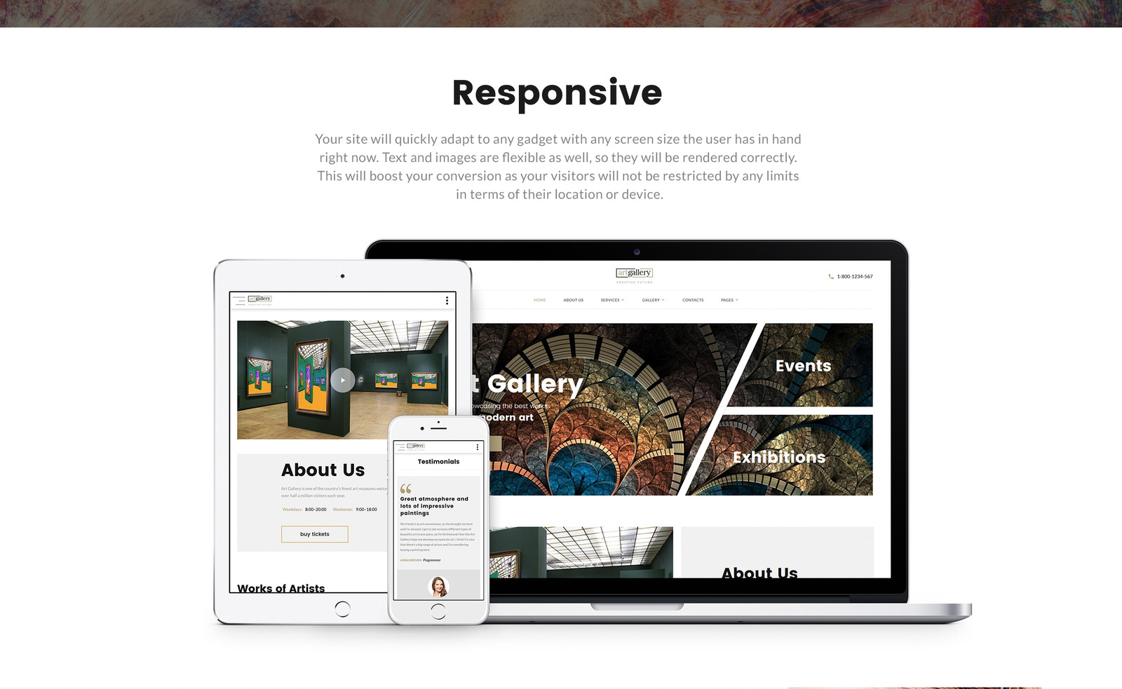 Art Gallery Multipage HTML5 Website Template