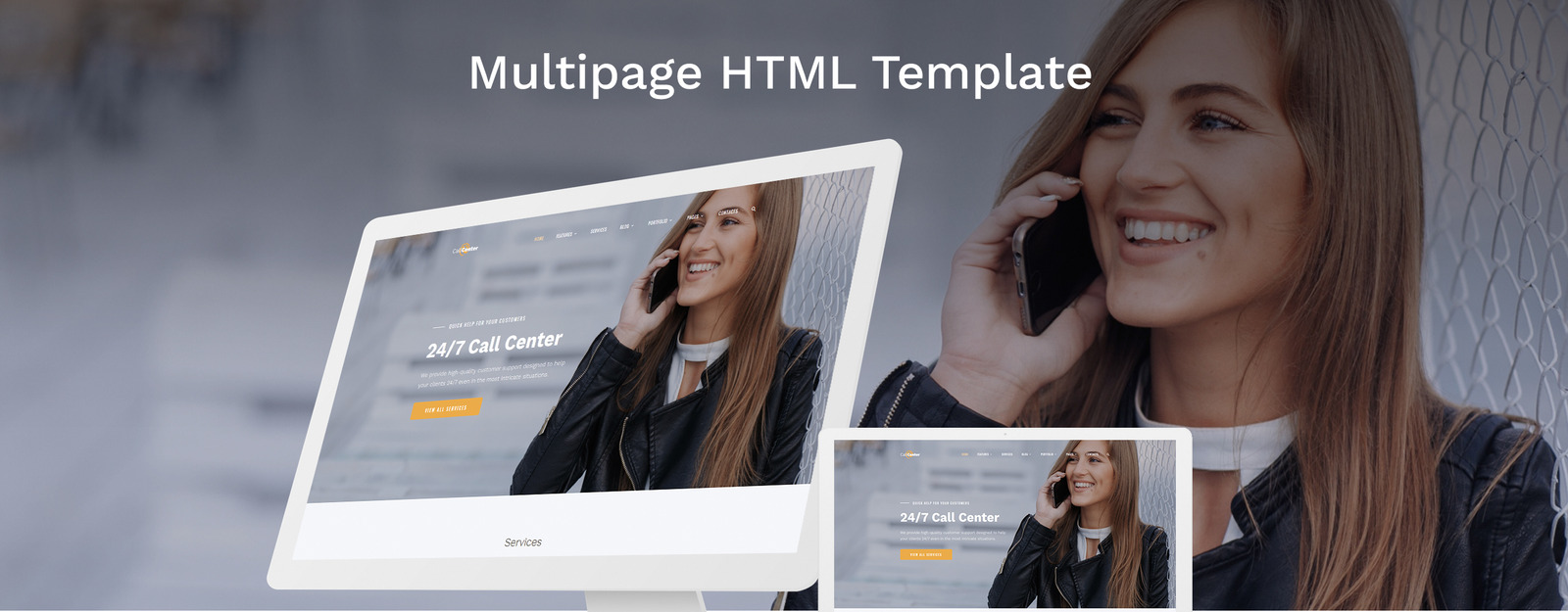 Call Center Multipage HTML5 Website Template