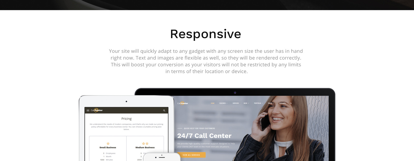 Call Center Multipage HTML5 Website Template