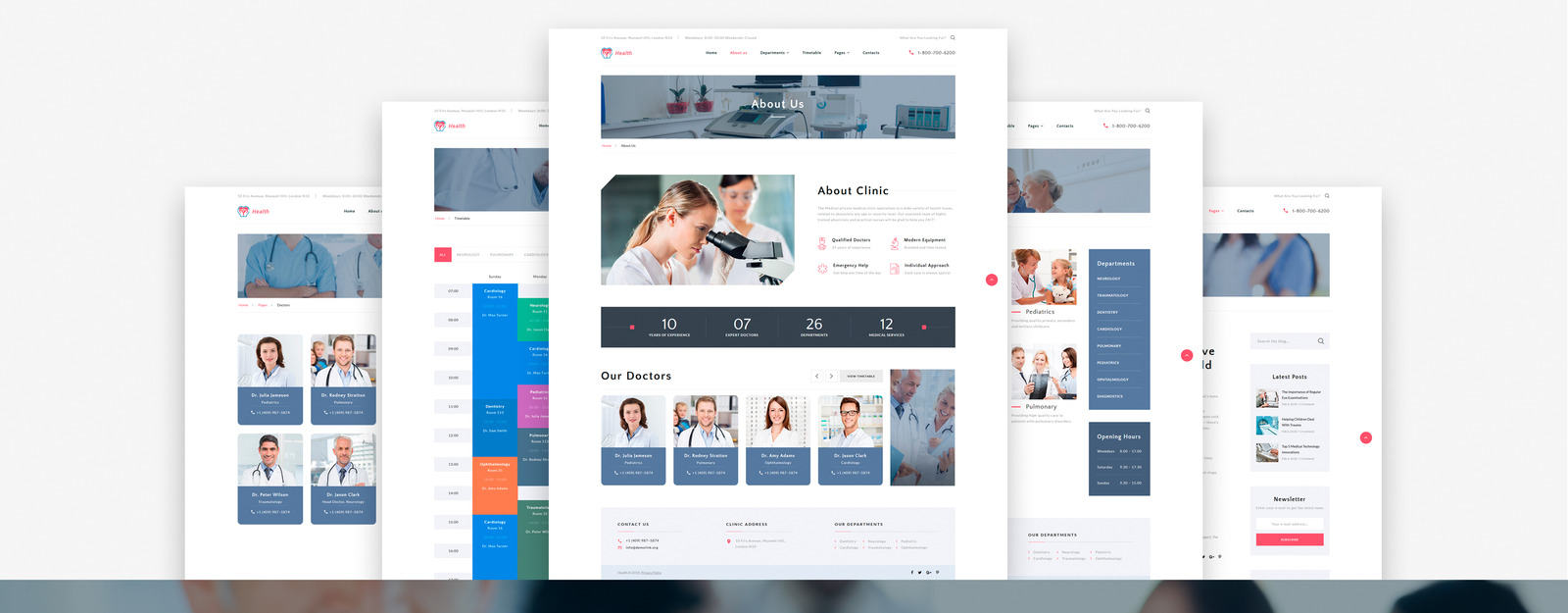 Health - Clinic Multipage HTML5 Website Template