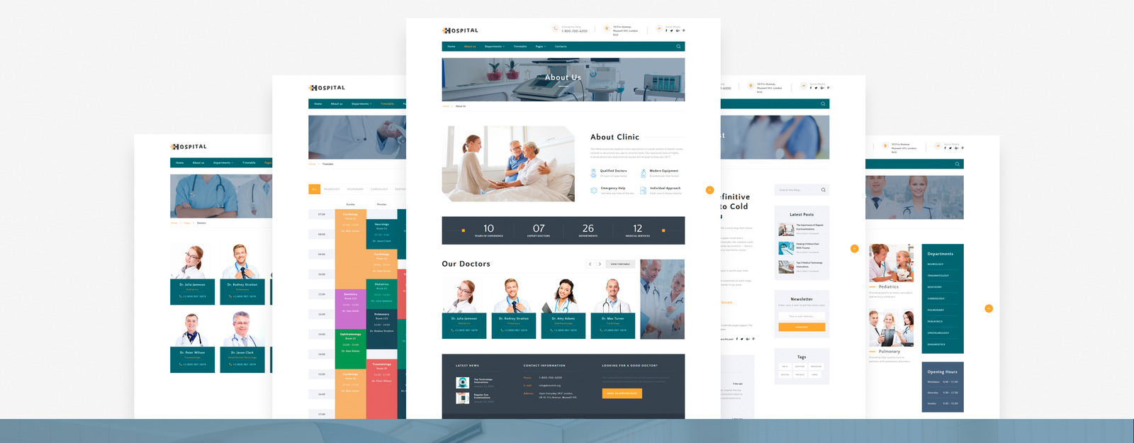 Hospital - Medical Service Multipage HTML5 Website Template