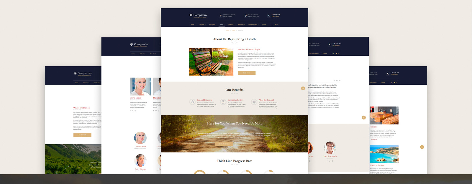 Compassive - Cemetery & Funeral Services HTML5 Website Template