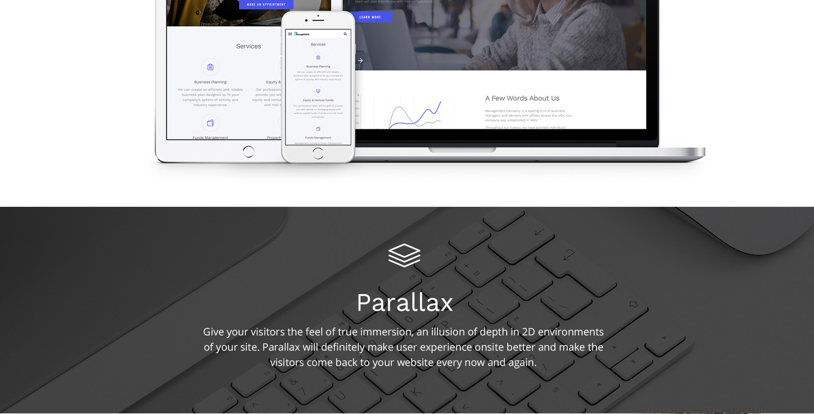 Management Company - Elegant Business Consulting Company Website Template