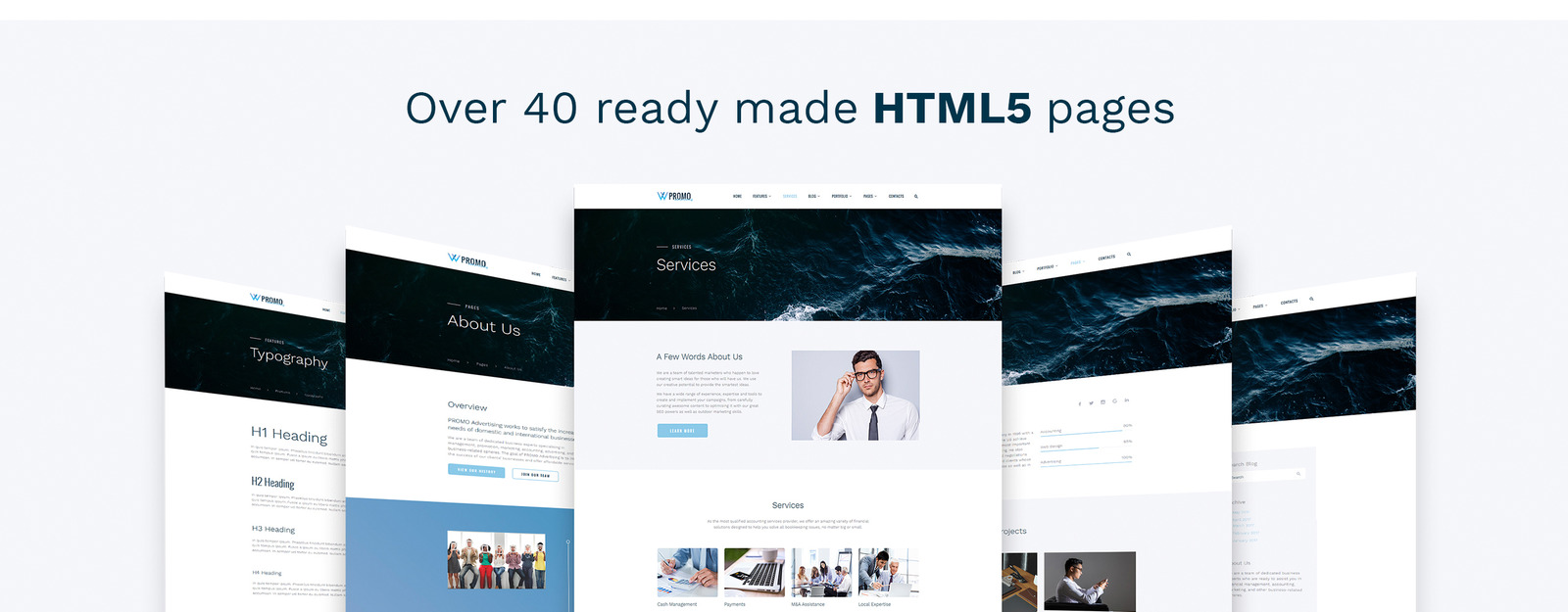 Promo - Advertising Agency Multipage HTML5 Website Template