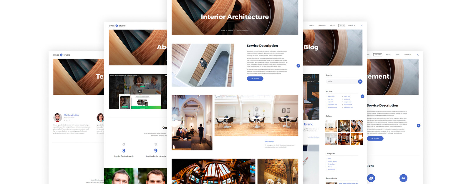 Space Studio - Interior Design Multipage HTML5 Website Template