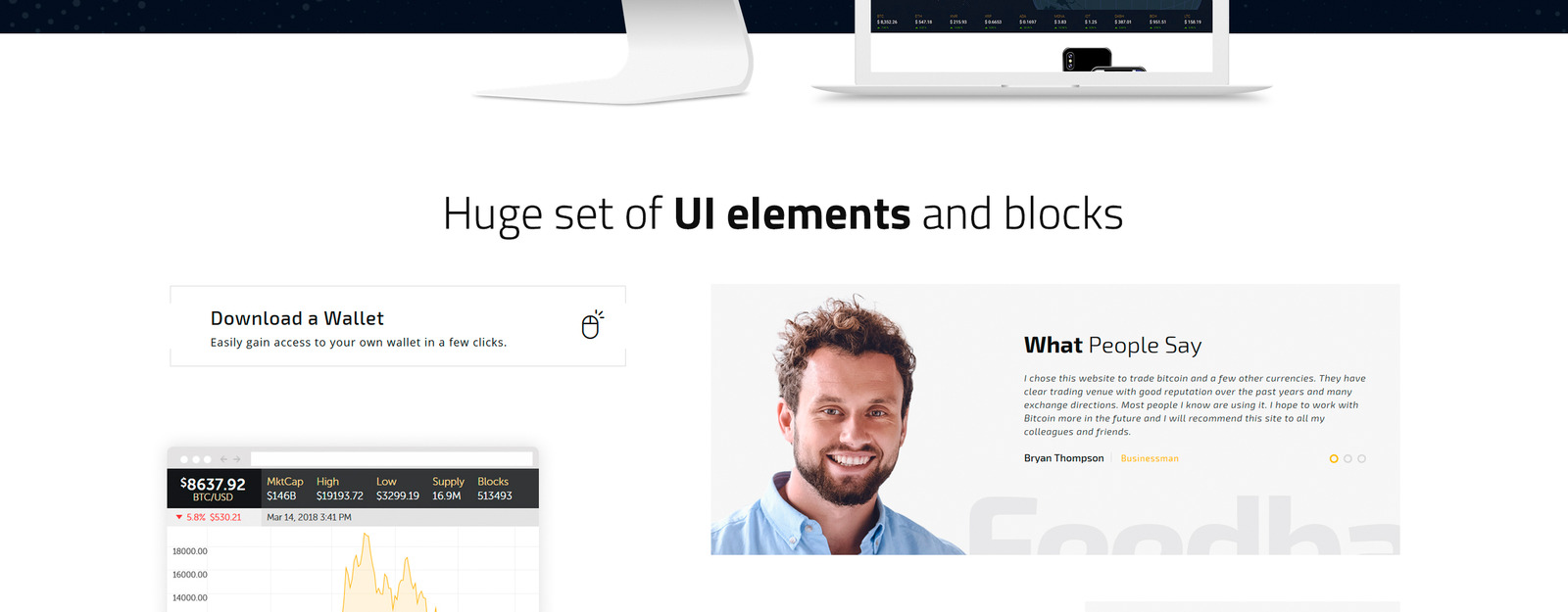 Crypt - Cryptocurrency Multipage HTML5 Website Template