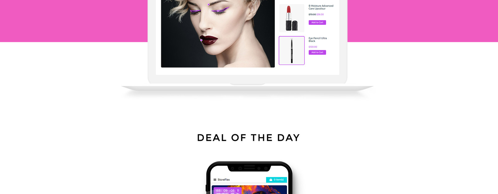 StoreFlex - Cosmetics & Makeup OpenCart Template