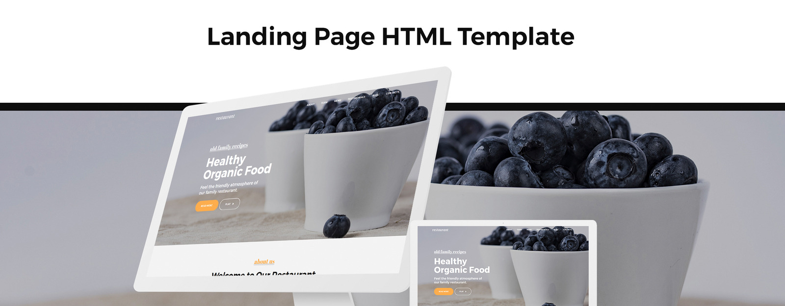 Restaurant - Cafe & Restaurant Services HTML5 Landing Page Template