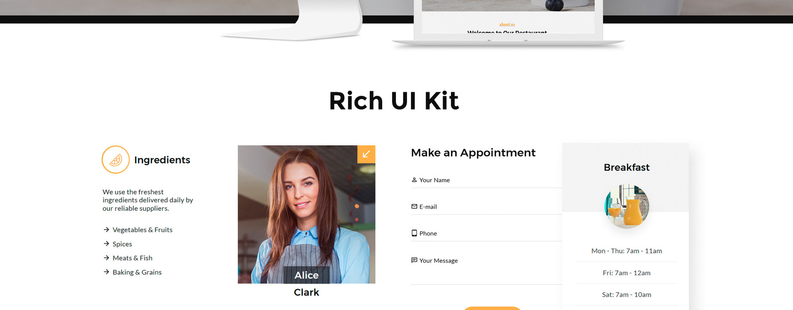 Restaurant - Cafe & Restaurant Services HTML5 Landing Page Template