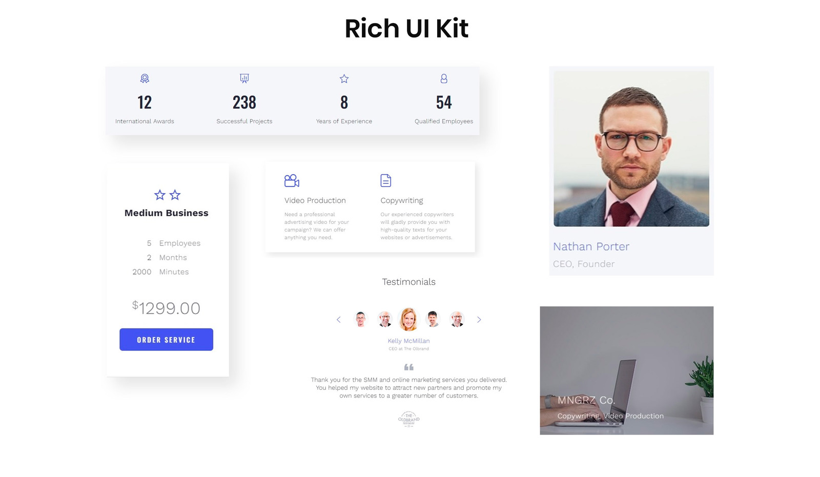 Management - Brilliant Management Company HTML Landing Page Template