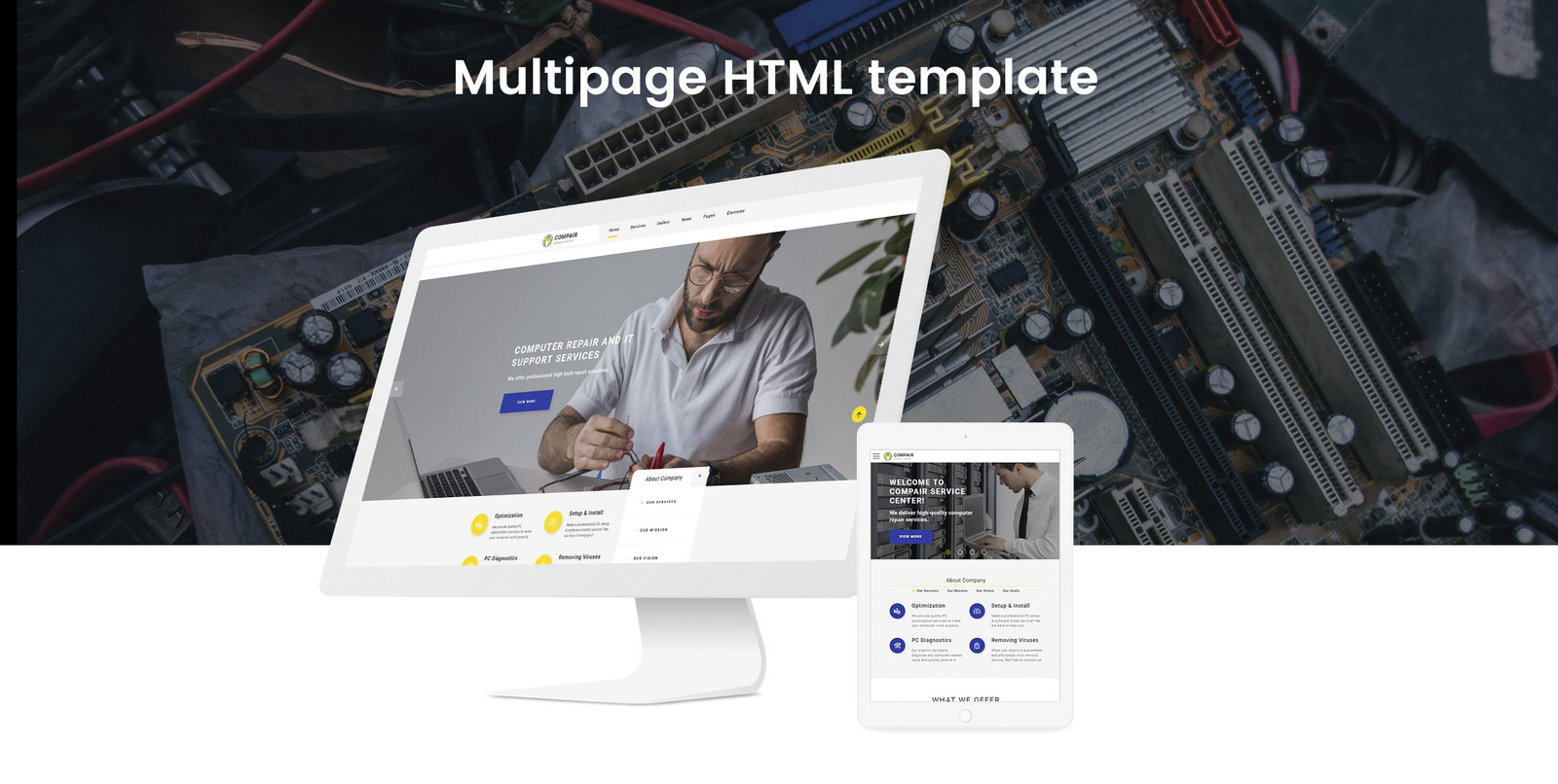 Compair - Service Center Multipage HTML5 Website Template