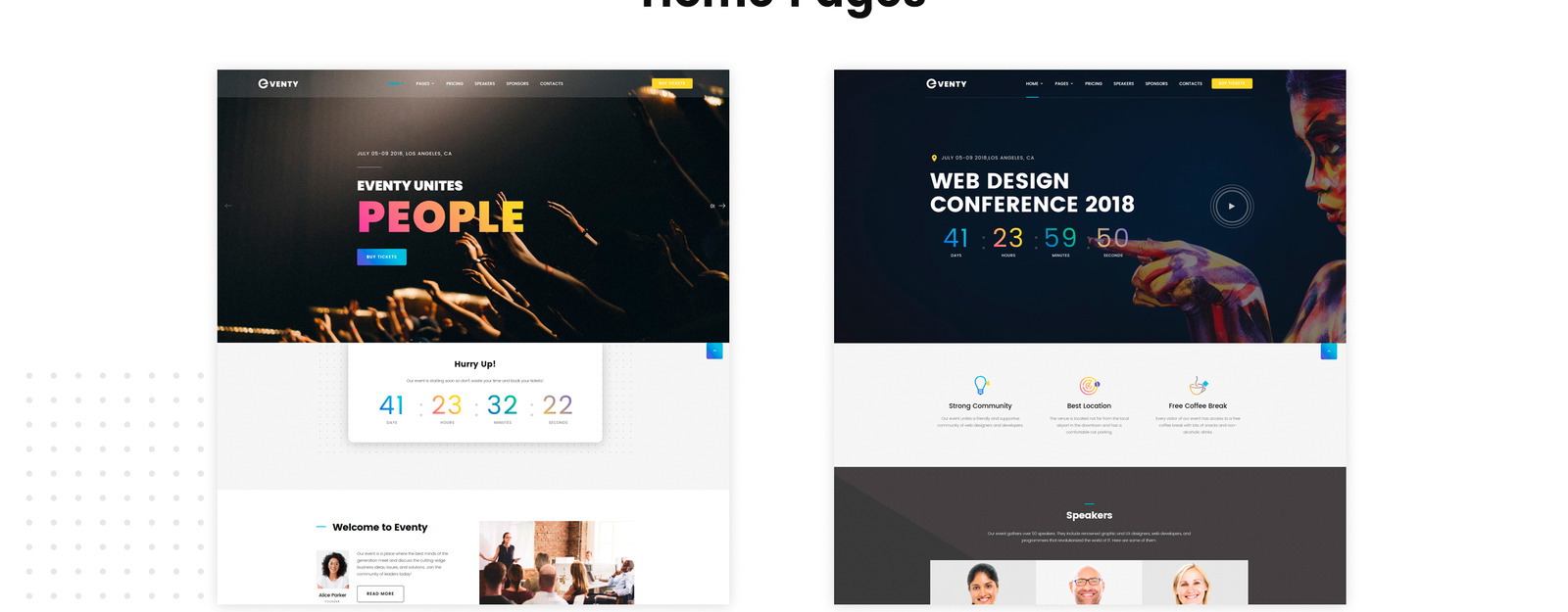Eventy - Nice Public Event Multipurpose HTML Website Template