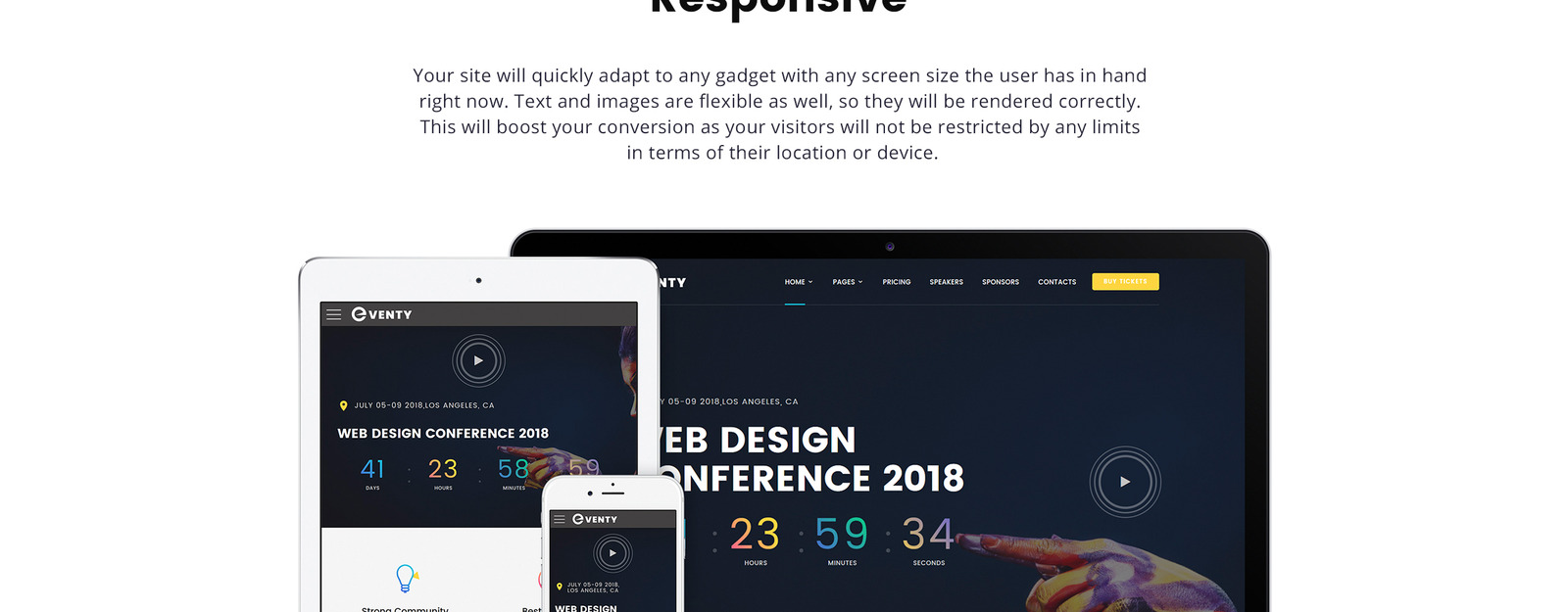 Eventy - Nice Public Event Multipurpose HTML Website Template
