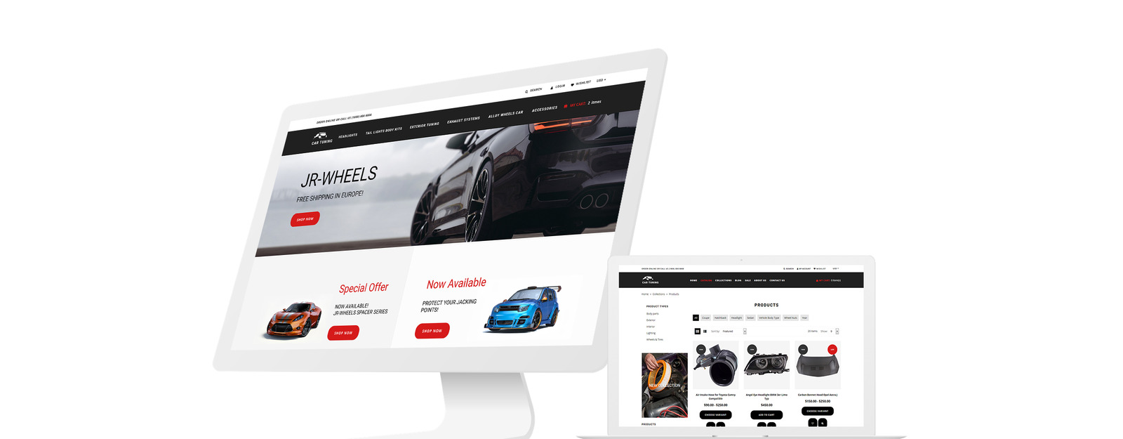 Car and Tuning Shopify Theme #74365 - TemplateMonster