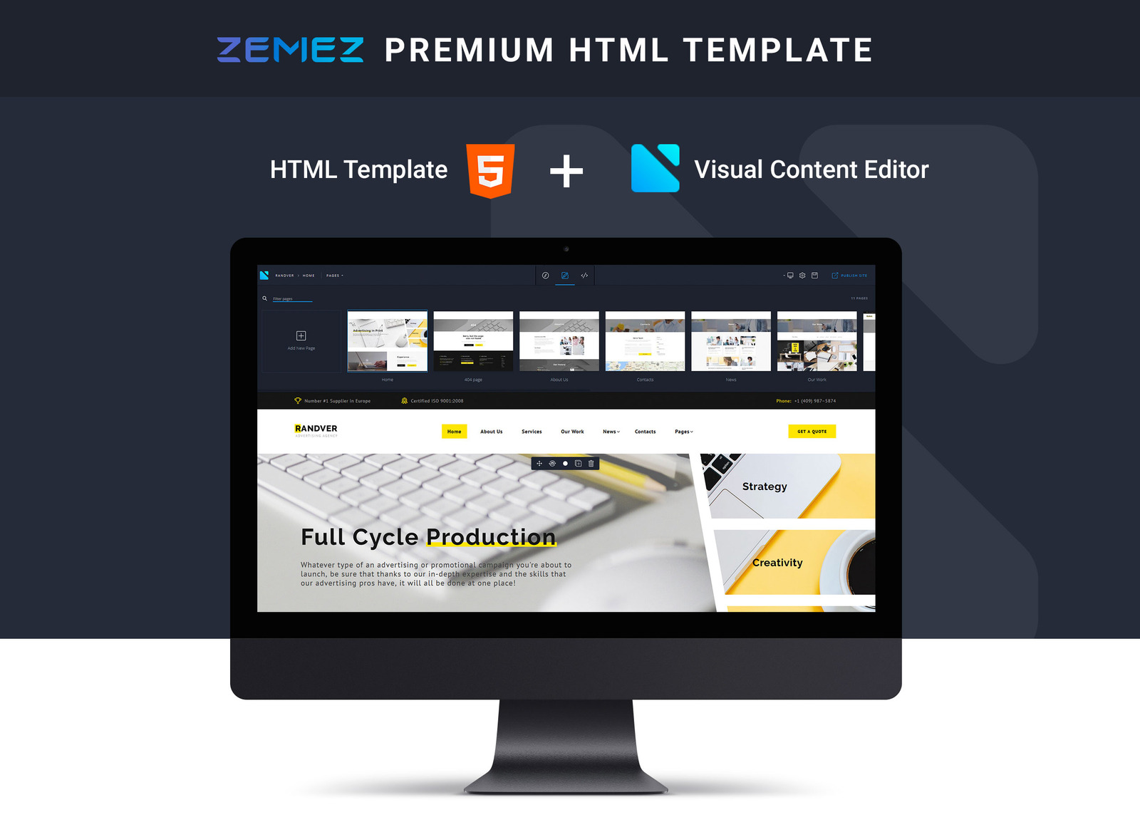 Randver - Advertising Agency HTML5 Website Template
