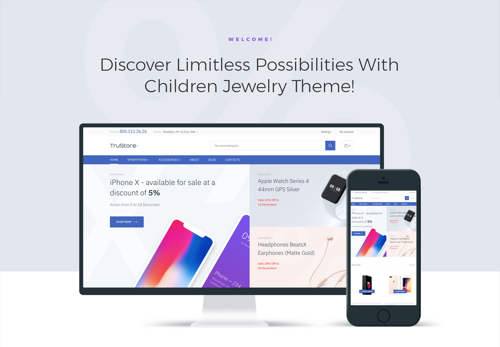 TruStore - Gadgets Store ECommerce Minimal Elementor