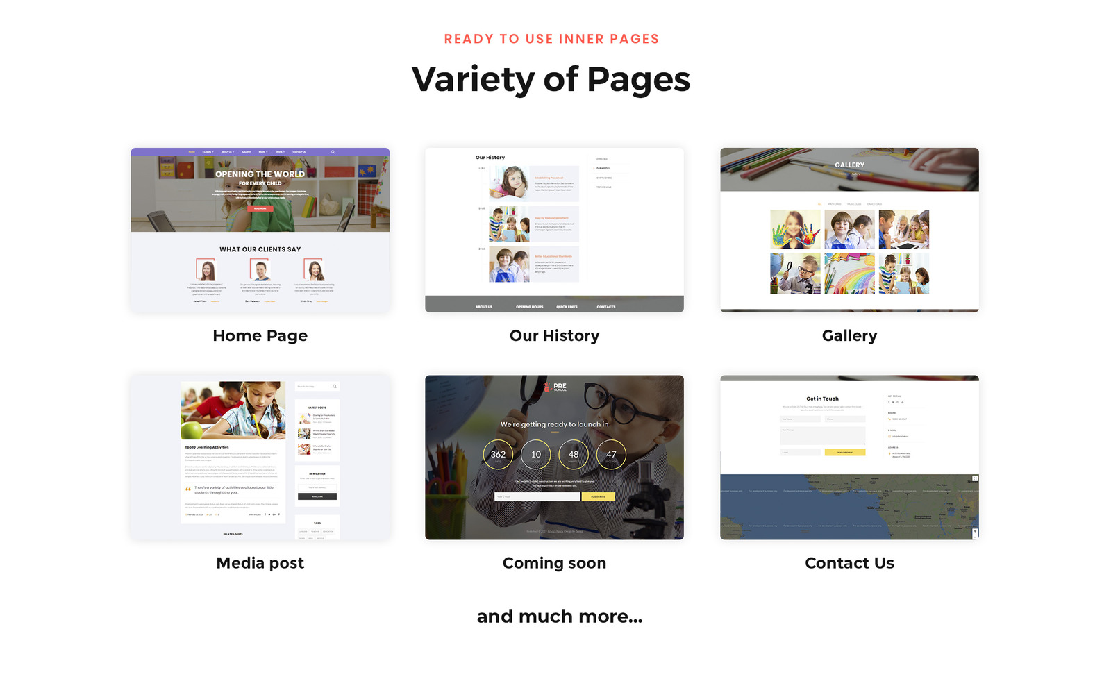 Preschool - Education Multipage Clean HTML Website Template