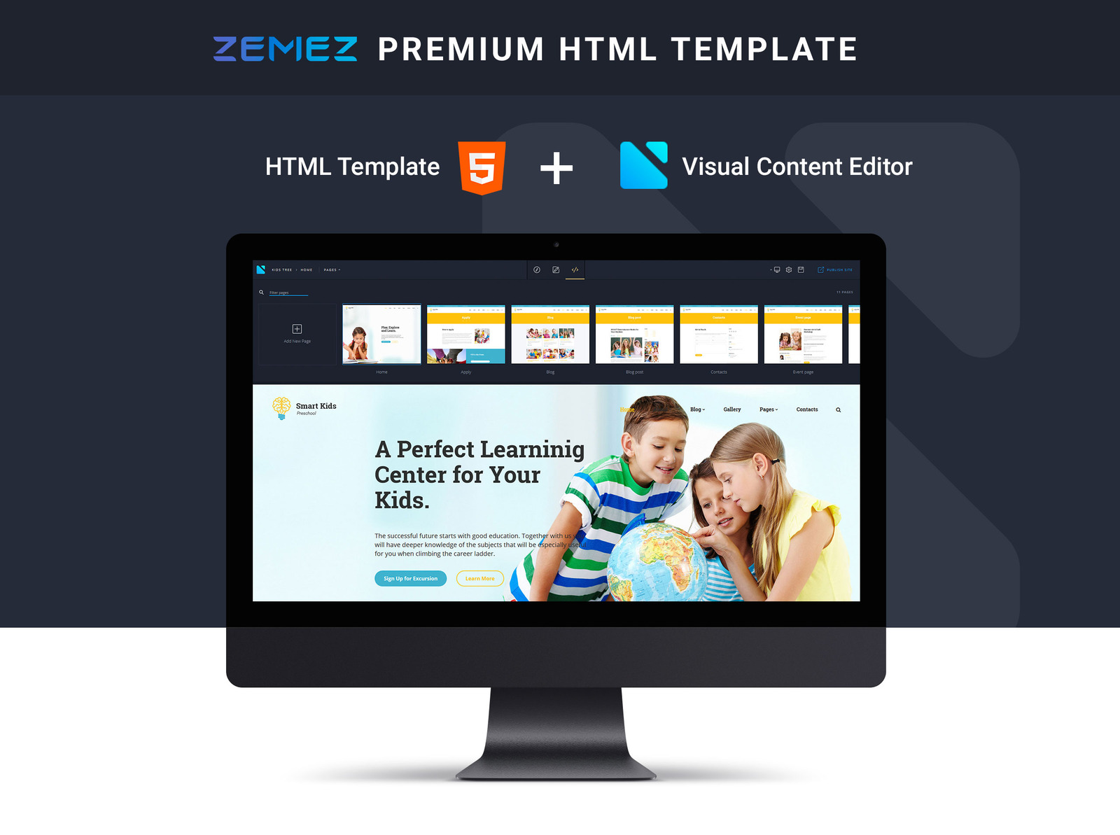 Smart Kids - Kids Center Ready-to-Use Creative HTML Website Template