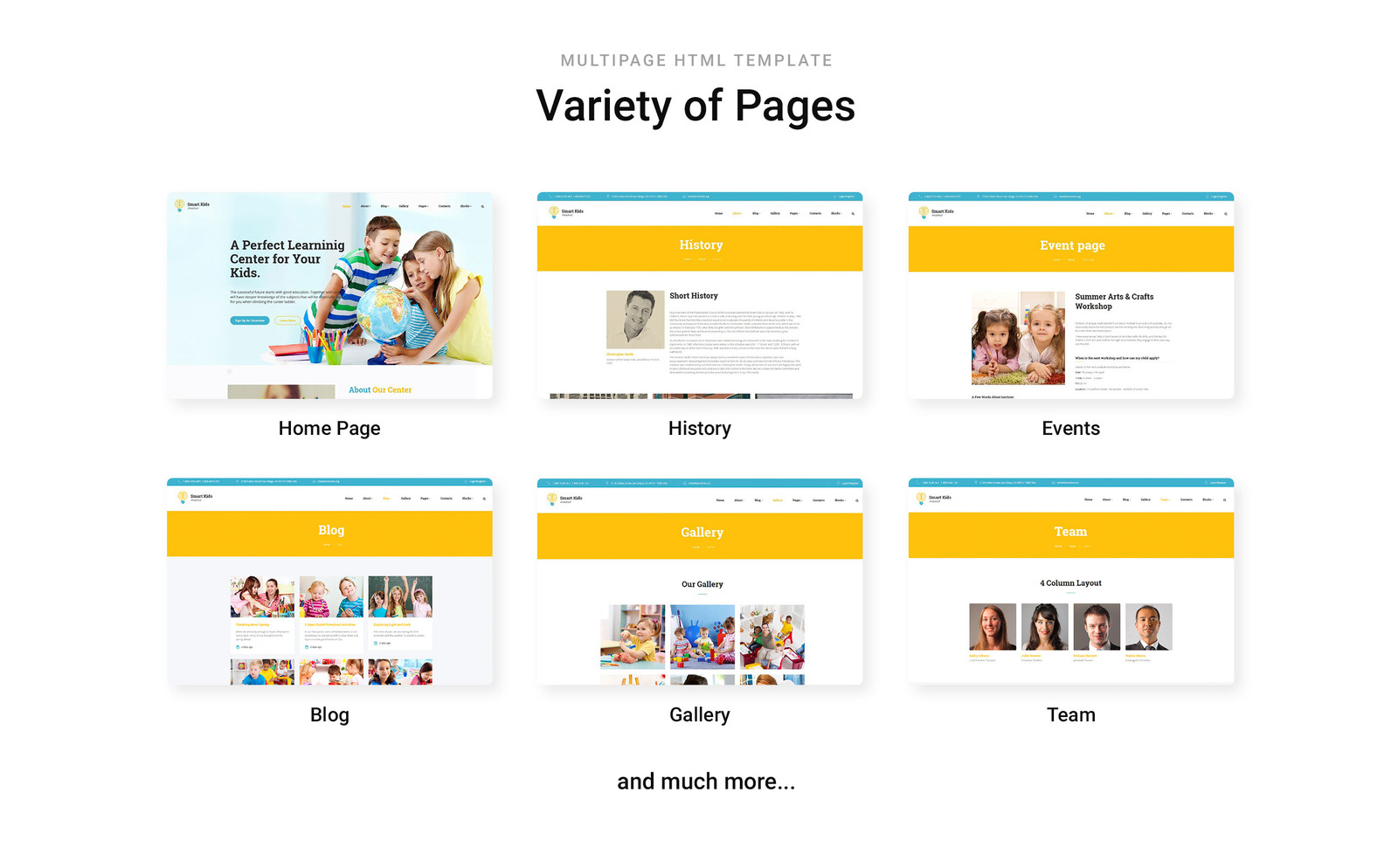 Smart Kids - Kids Center Ready-to-Use Creative HTML Website Template