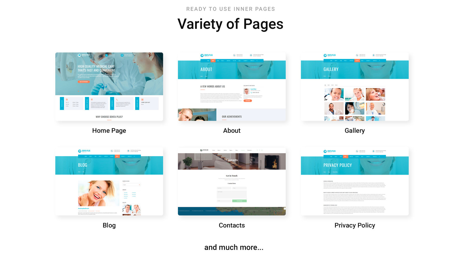 Denta Plus - Dentist Ready-to-Use Clean HTML Website Template