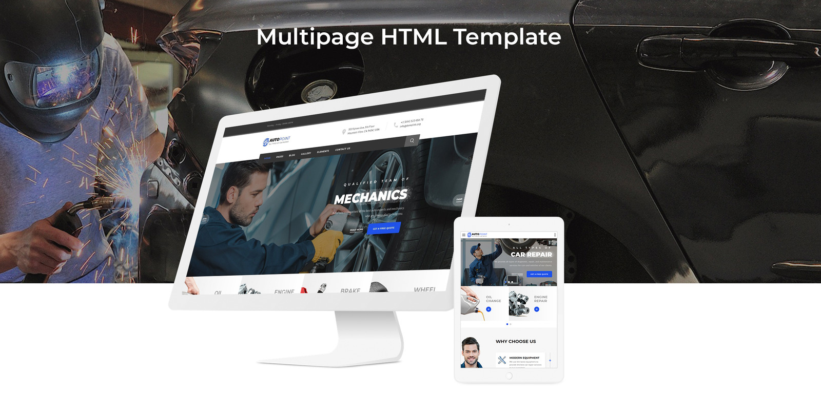 Autopoint - Car Repair Multipage Creative HTML Website Template