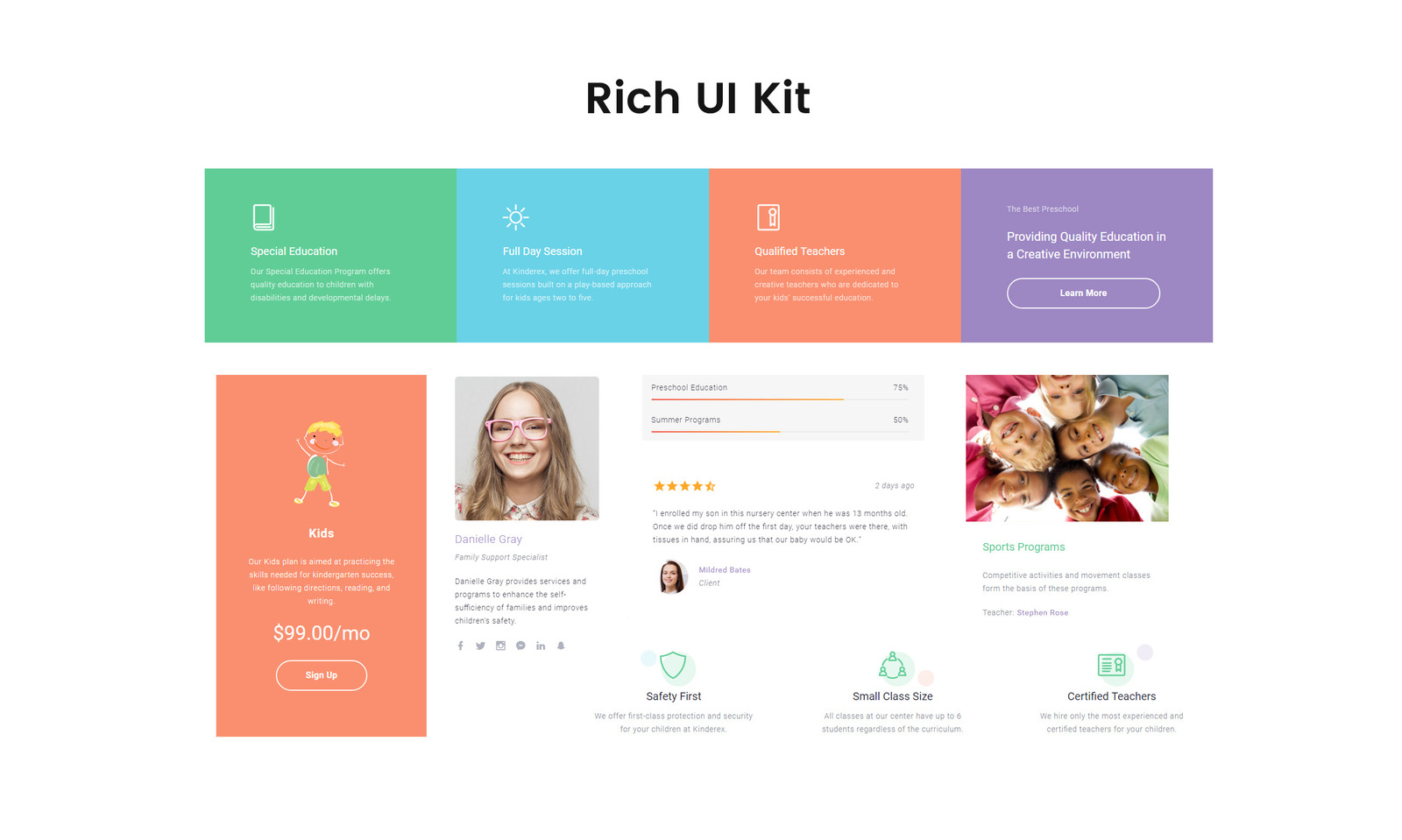 Kinderex - Kids Learning Center Website Template
