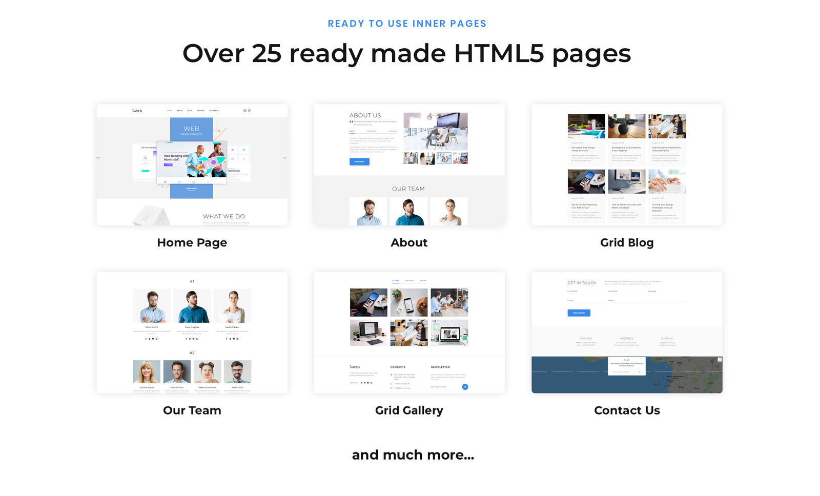 InWeb - Web Development Studio Clean Multipage HTML5 Website Template