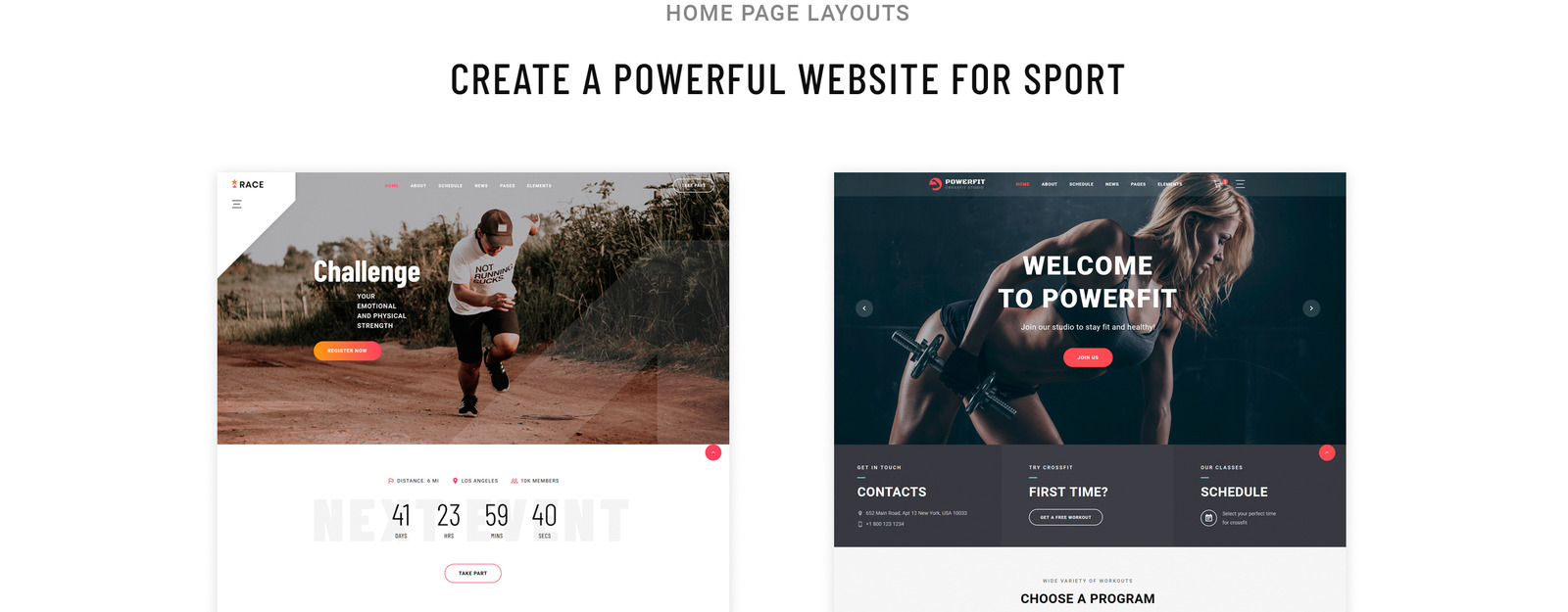 Race - Sports Event Creative Multipurpose HTML5 Website Template