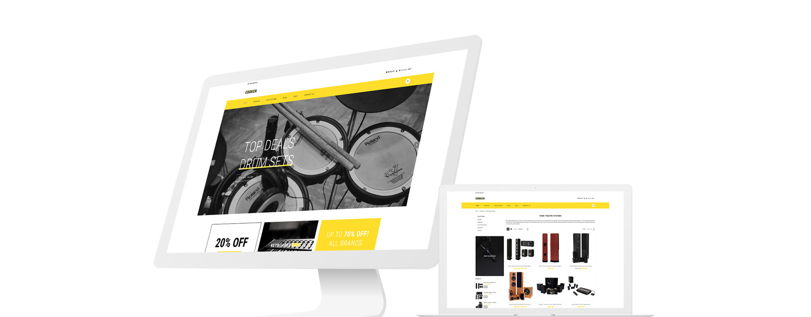 Codeck - Audio Store eCommerce Modern Shopify Theme