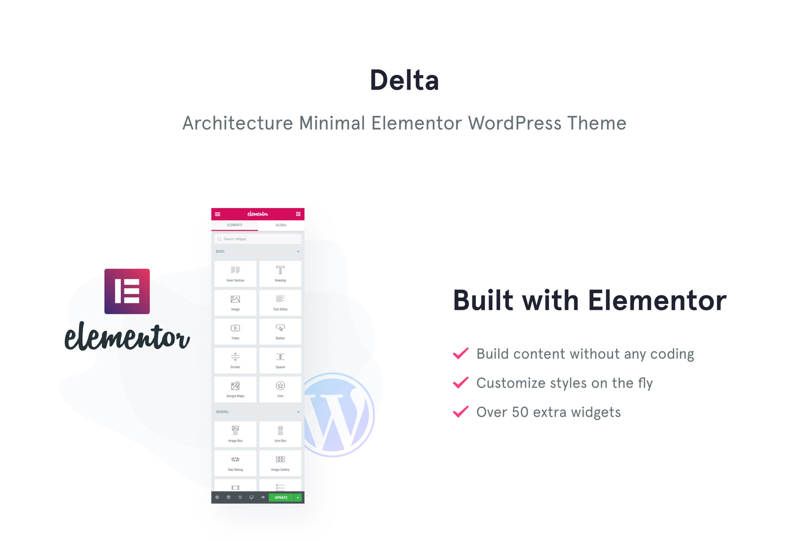 Delta - Architecture Minimal WordPress Elementor Theme