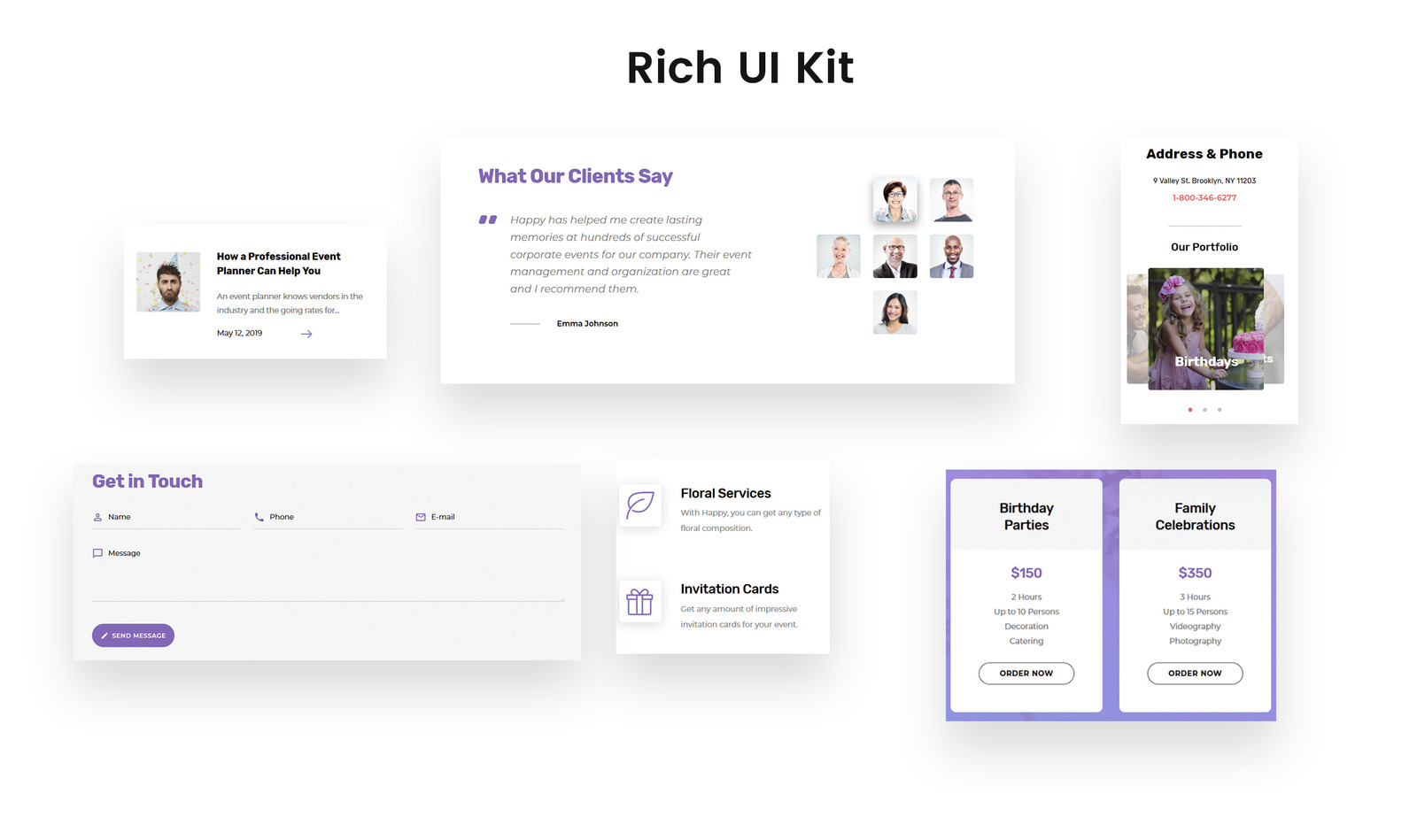 Happy - Event Agency HTML Landing Page Template