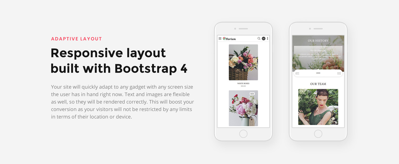 Florium - Flower Store Modern Multipage HTML Website Template