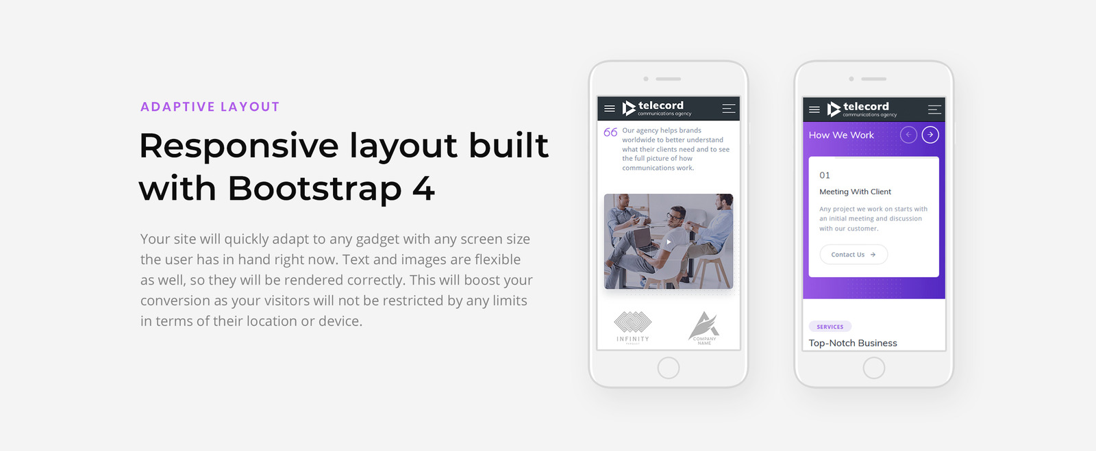 Telecord - Digital Marketing Multipage Creative HTML Website Template