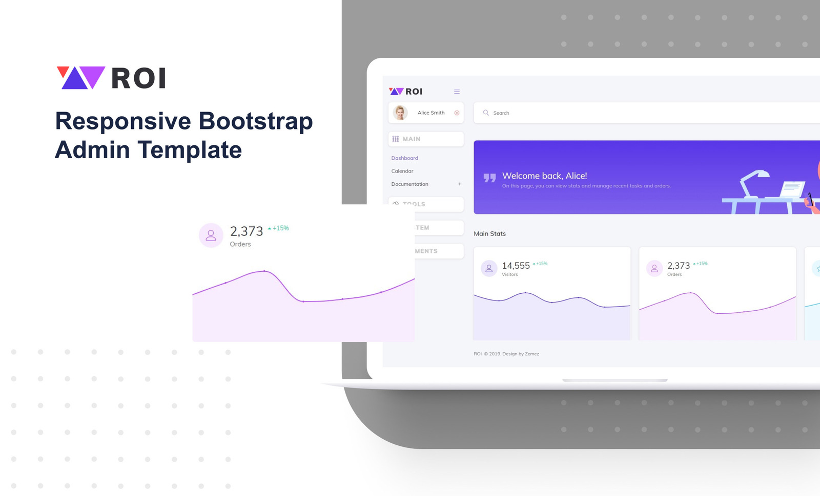 ROI - Multipurpose Creative Dashboard Admin Template