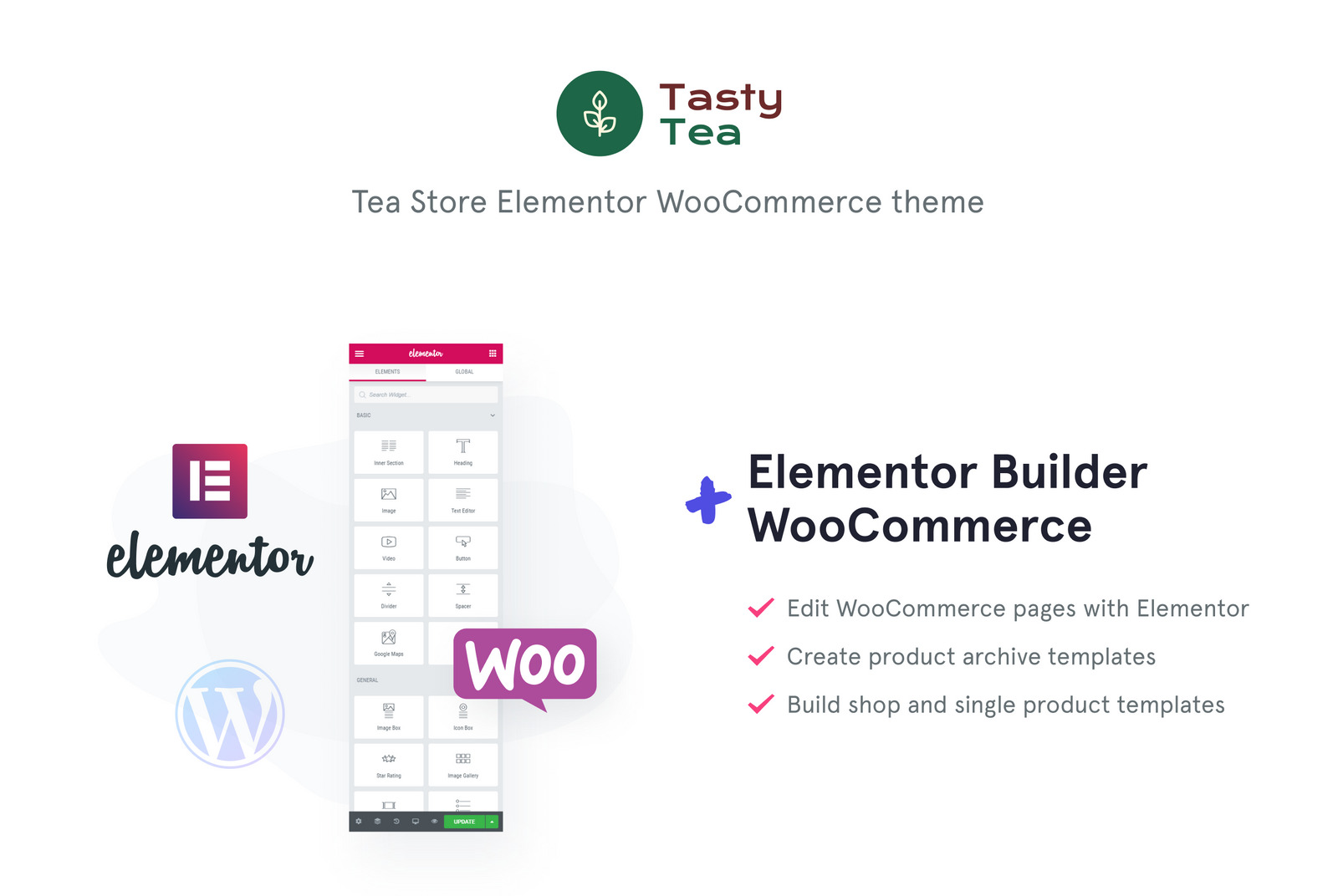 Tasty Tea - Tea eCommerce Website Template WooCommerce Theme